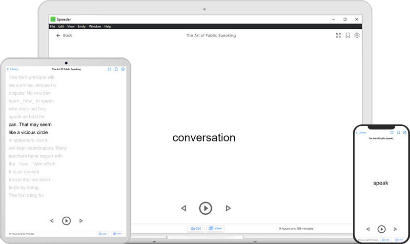 Spreeder - Speed Reading App & Software